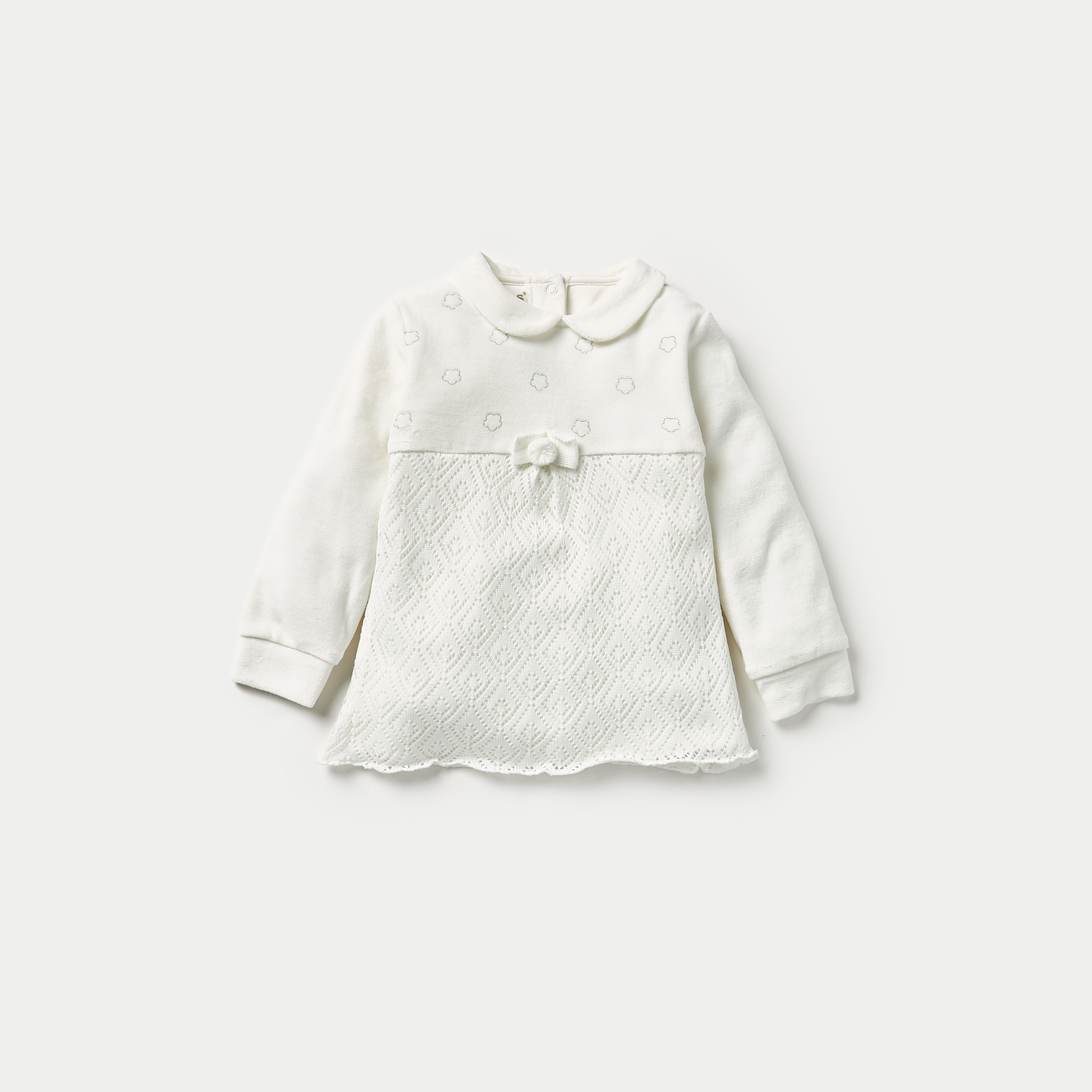 Buy Giggles Cloud Embossed Velour Top and Pyjama Set Online ...