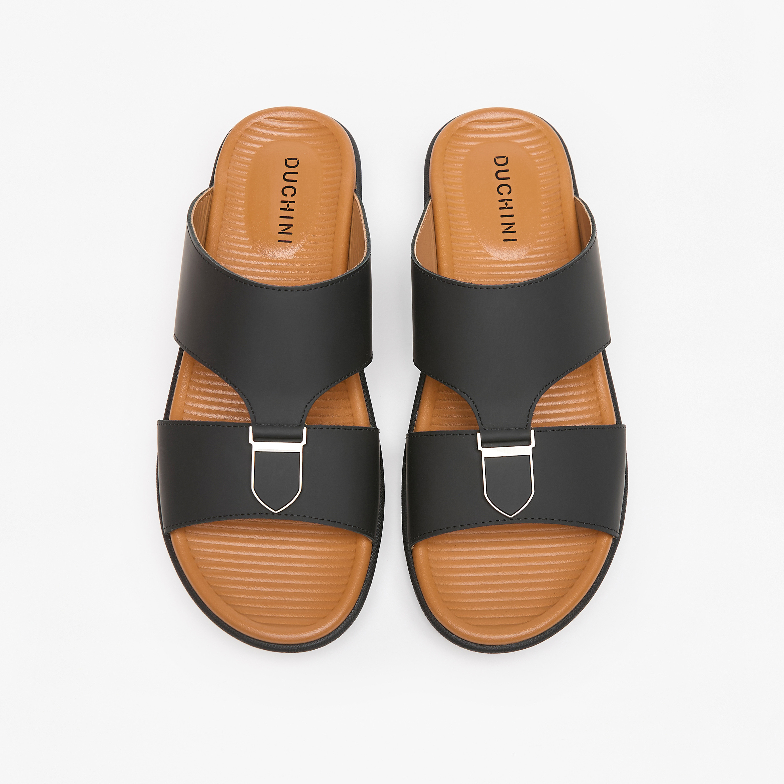 Shop Duchini Men's Solid Slip-On Arabic Sandals Online | Splash UAE