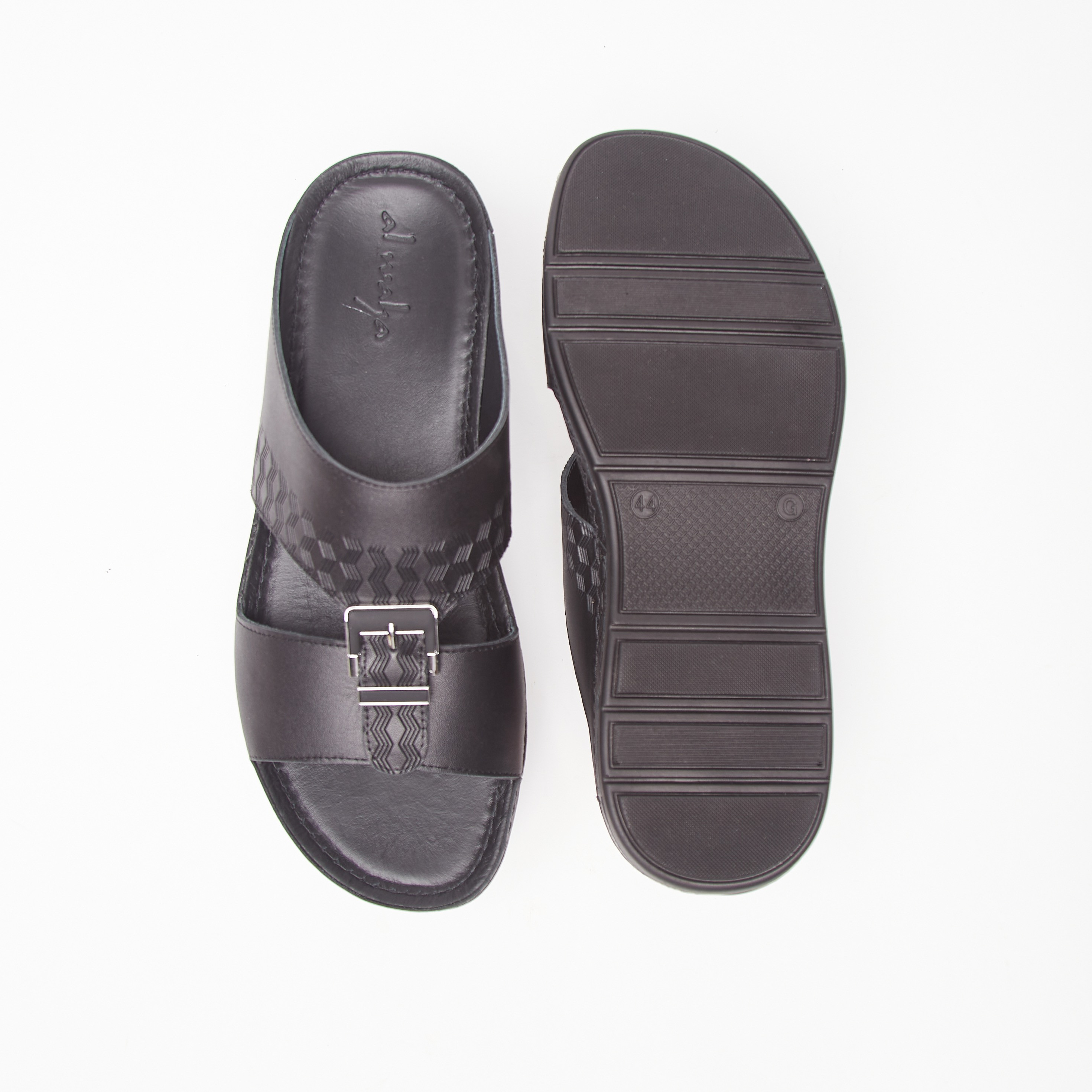 Shop Al Waha Leather Slip-On Arabic Sandals Online | Centrepoint Bahrain