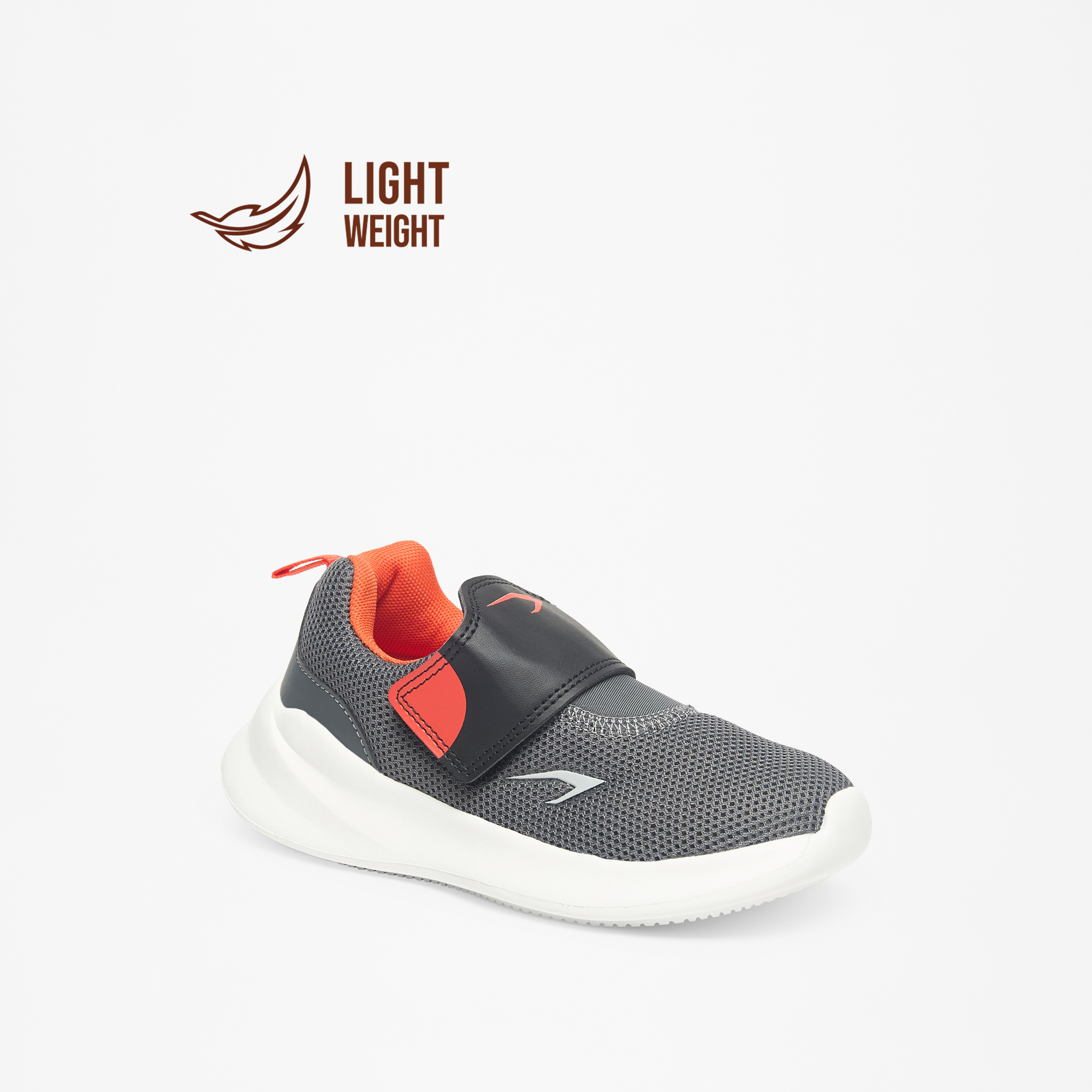 Shop Dash Textured Lightweight Sports Shoes with Hook and Loop Closure ...