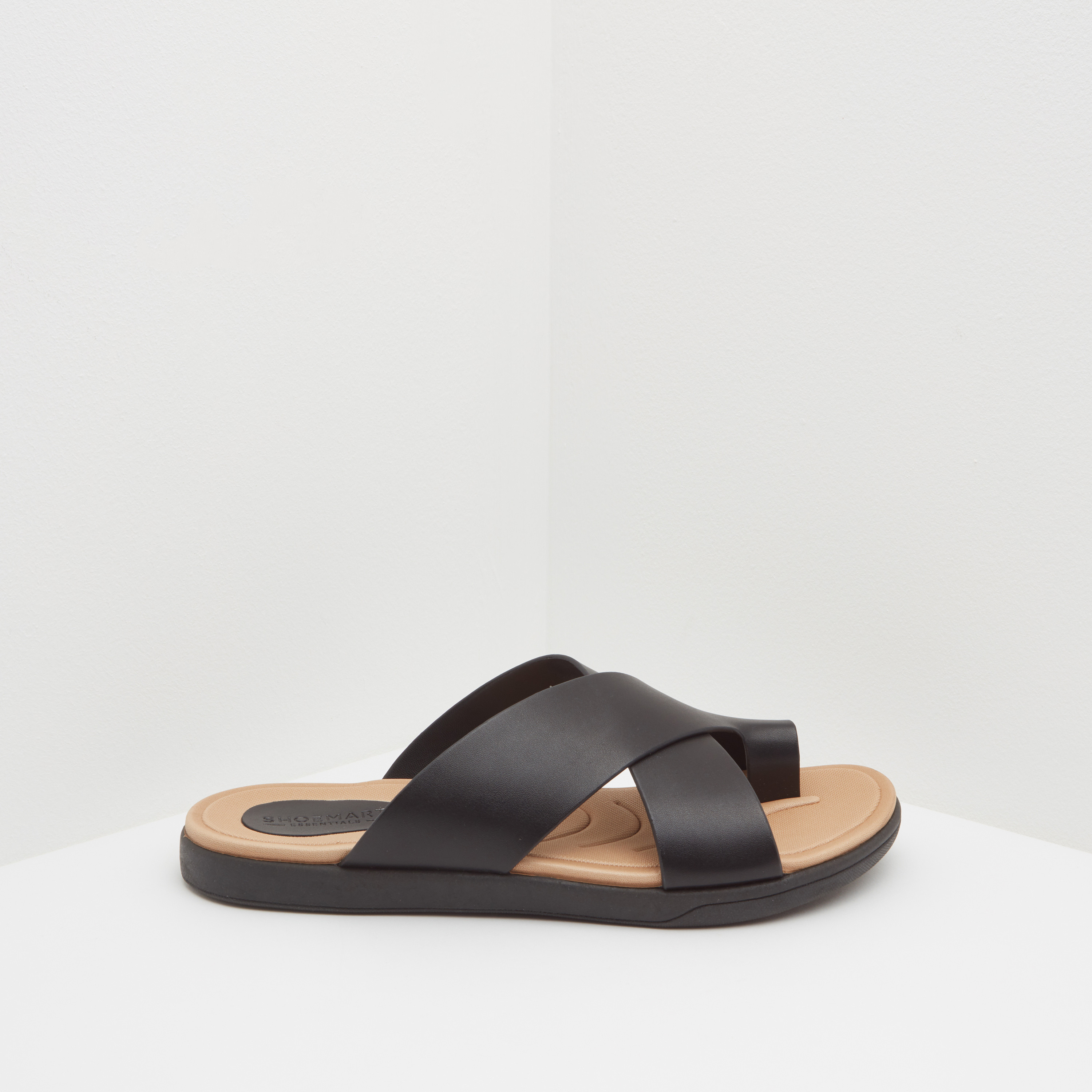 Shop Cross Over Strap Toe-Ring Sandals with Slip-On Closure Online ...