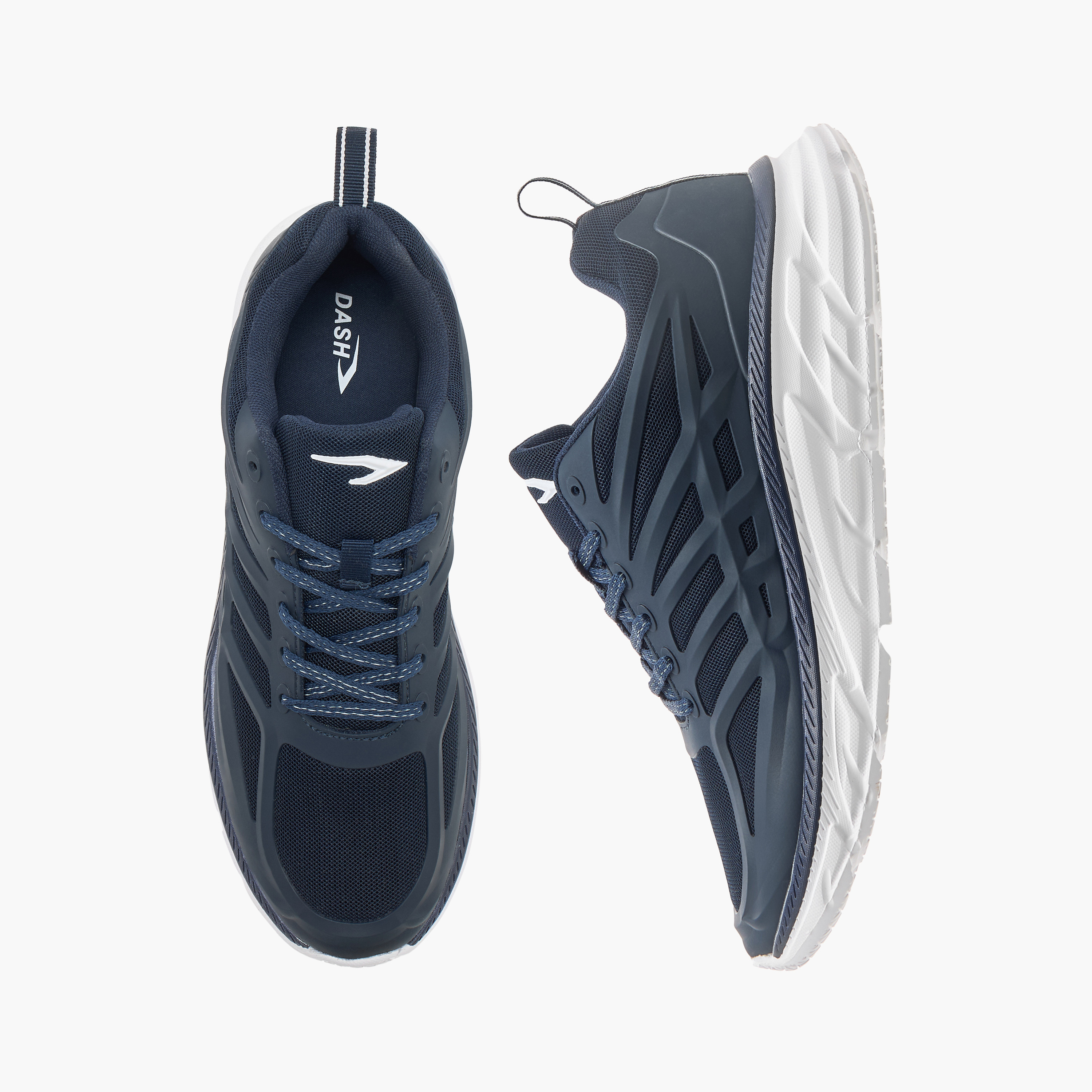 Shop Dash Panelled Shoes with Lace-Up Closure Online | Centrepoint Oman