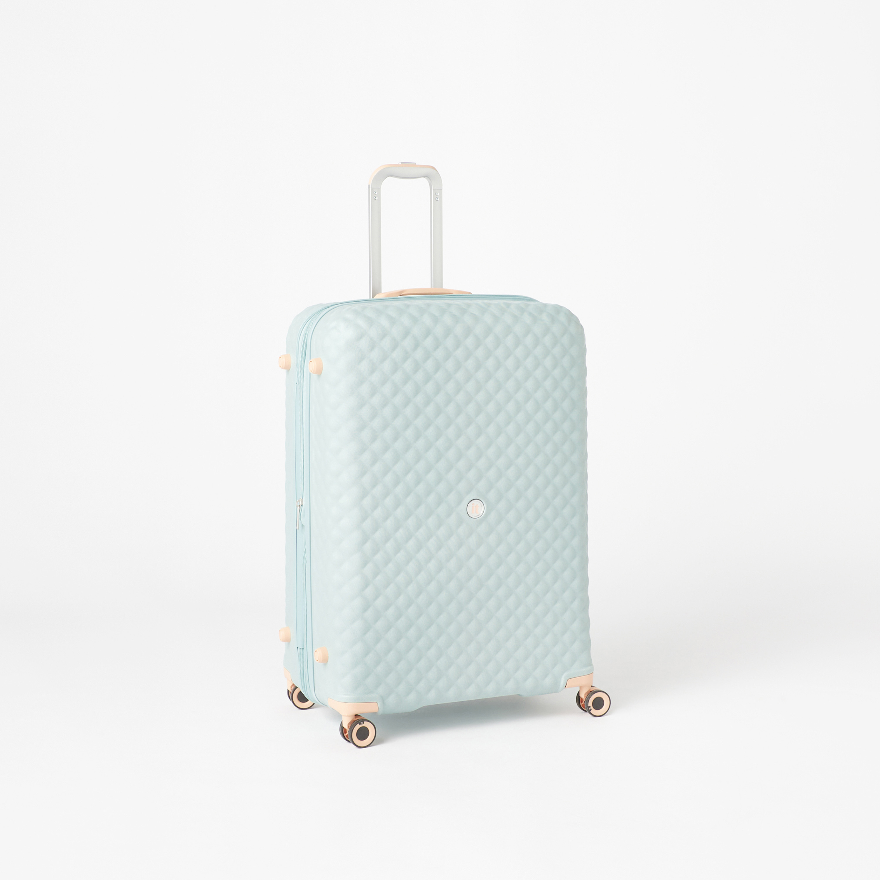 Shop IT Textured Hardcase Luggage Trolley Bag with Retractable Handle ...