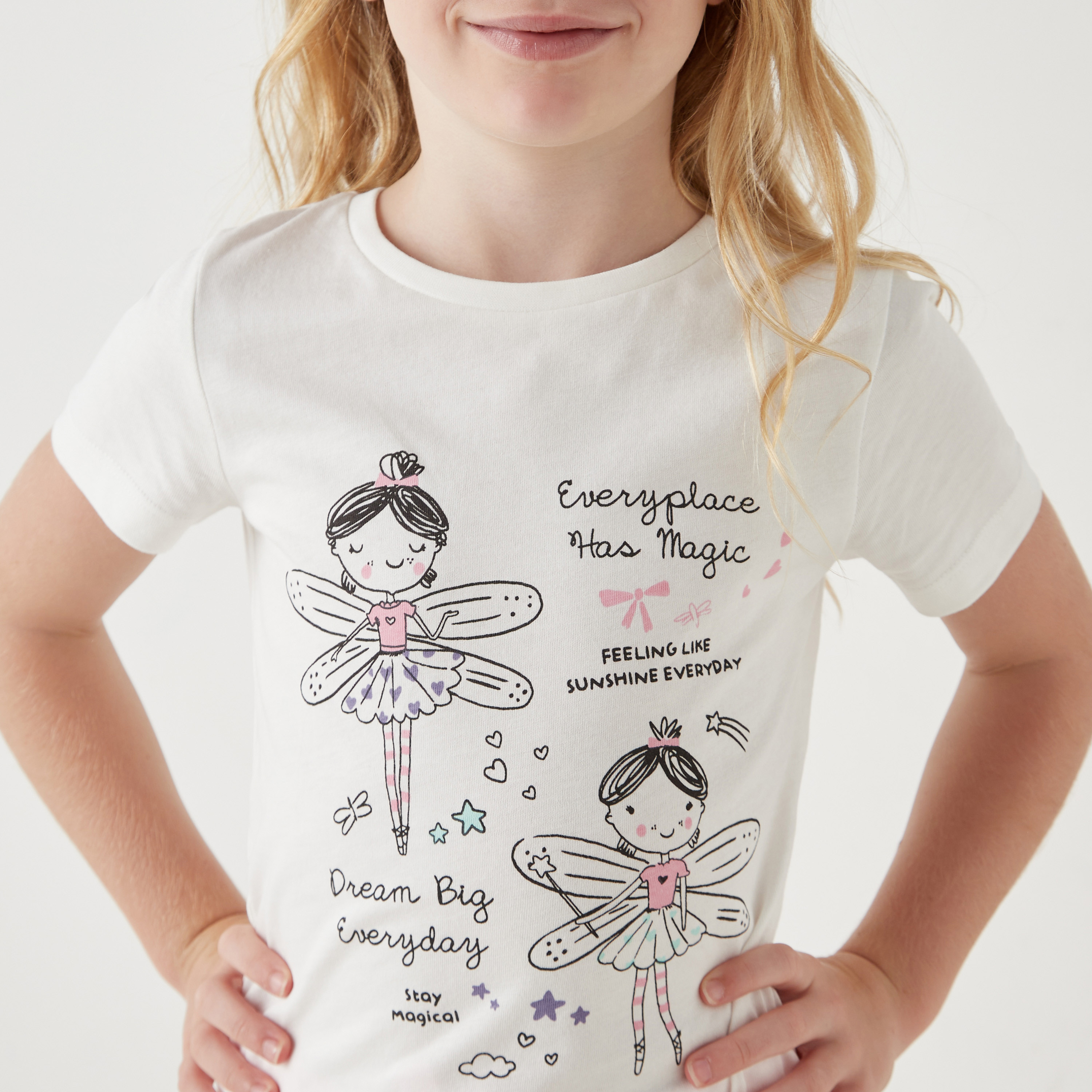 Juniors Printed T-shirt and Pyjama Set Online | Baby Girls' Clothing ...