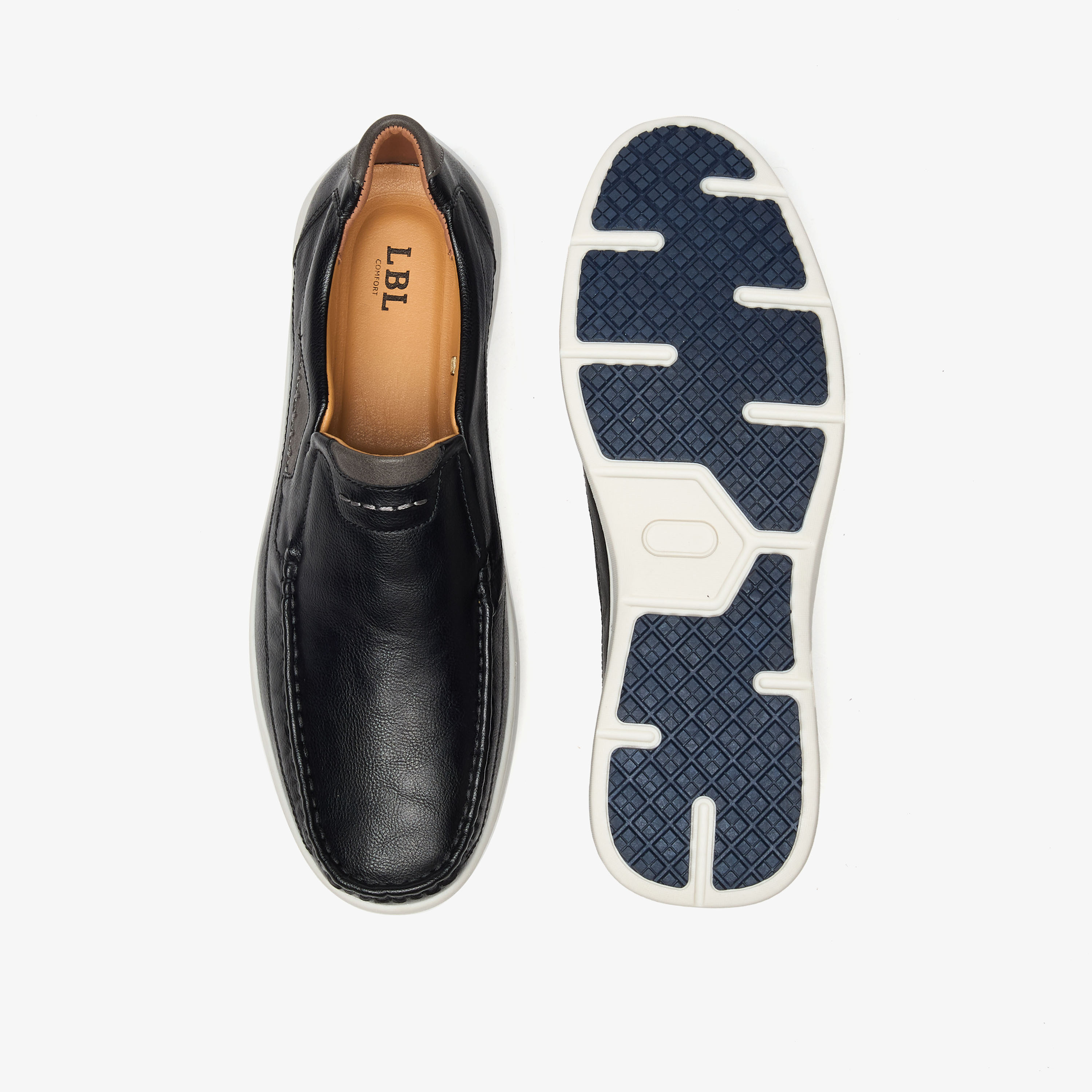 Shop LBL by Shoexpress Stitch Detail Slip-On Loafers Online ...