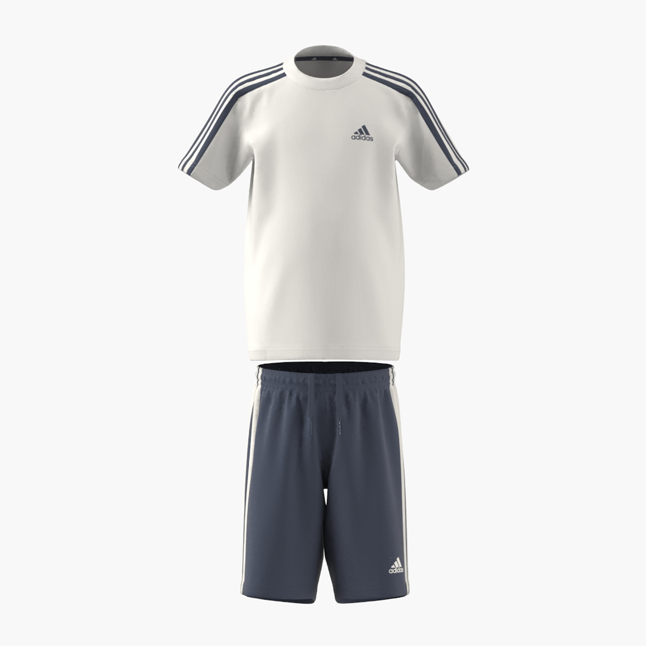 Buy adidas Striped T-shirt and Shorts Set Online | Babyshop UAE