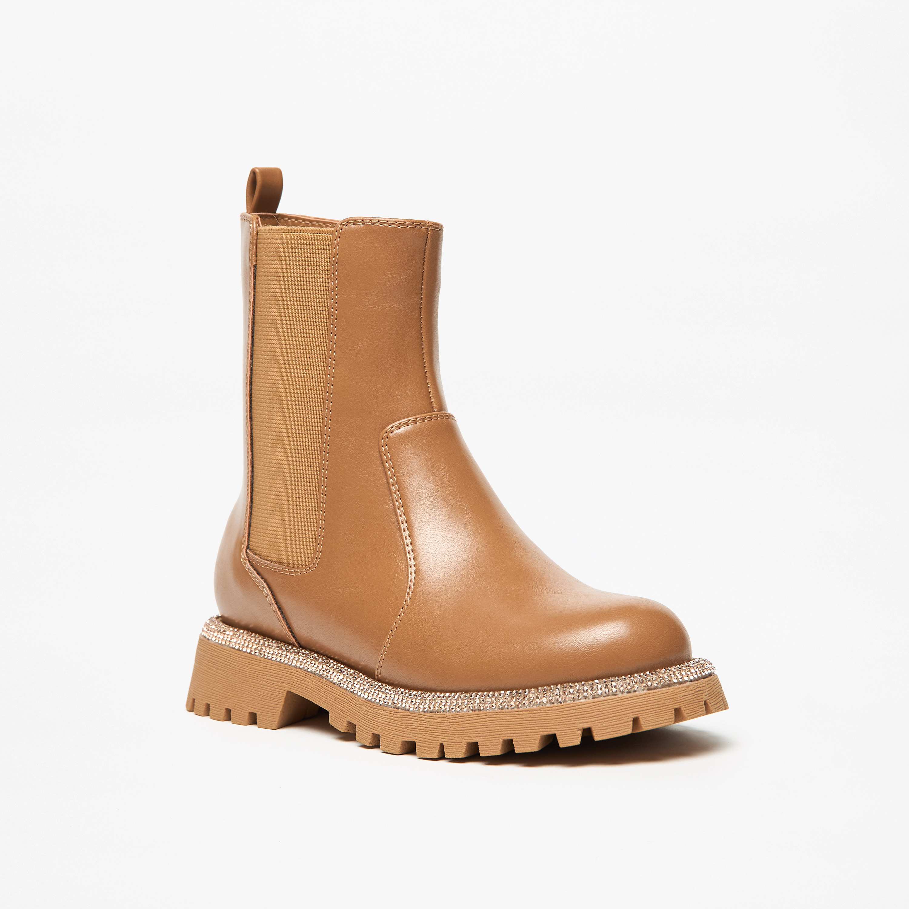 Little Missy Solid Ankle Boots with Zip Closure Online | Kids Girls ...