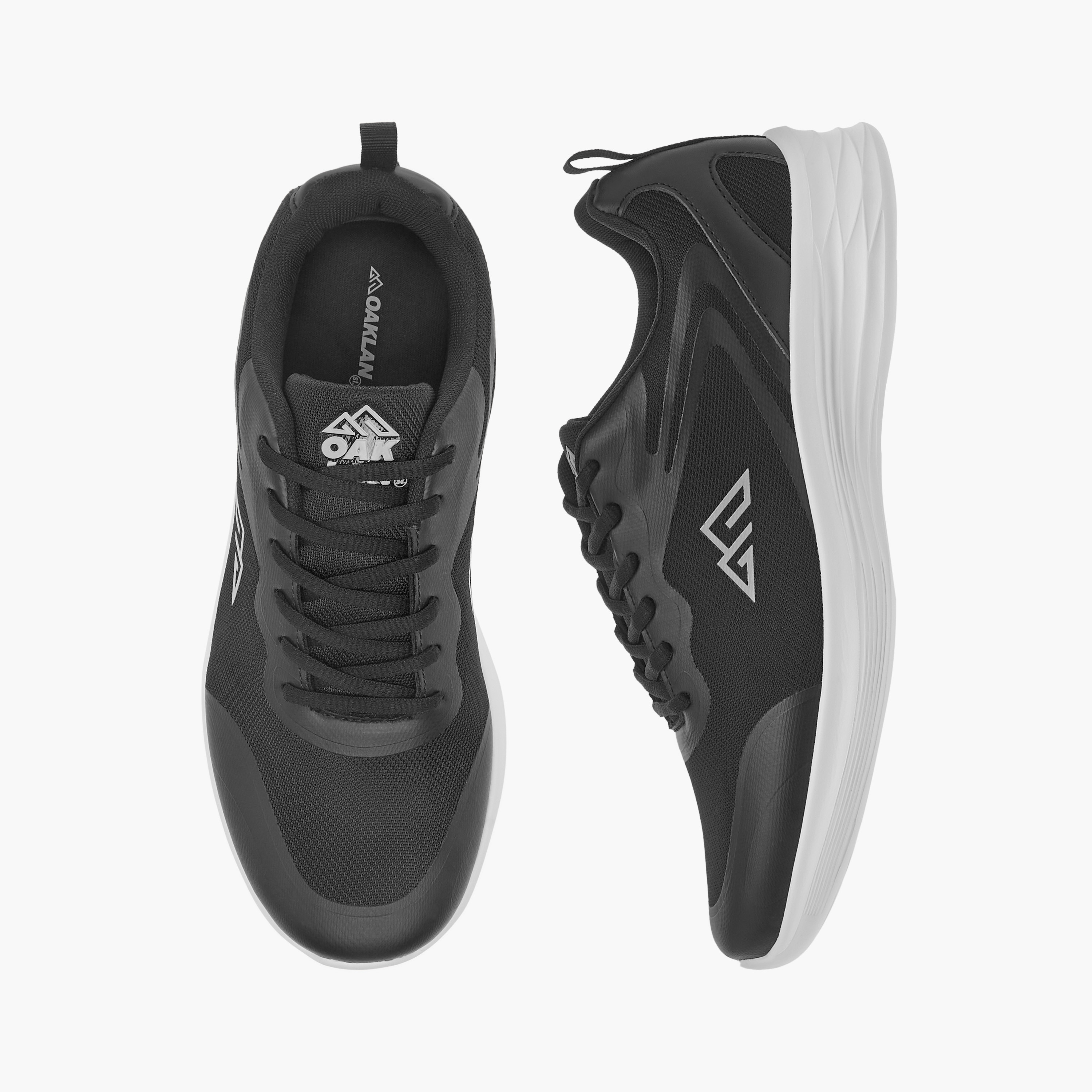 Shop Oaklan by Shoexpress Logo Detail Lace-Up Sports Shoes Online ...