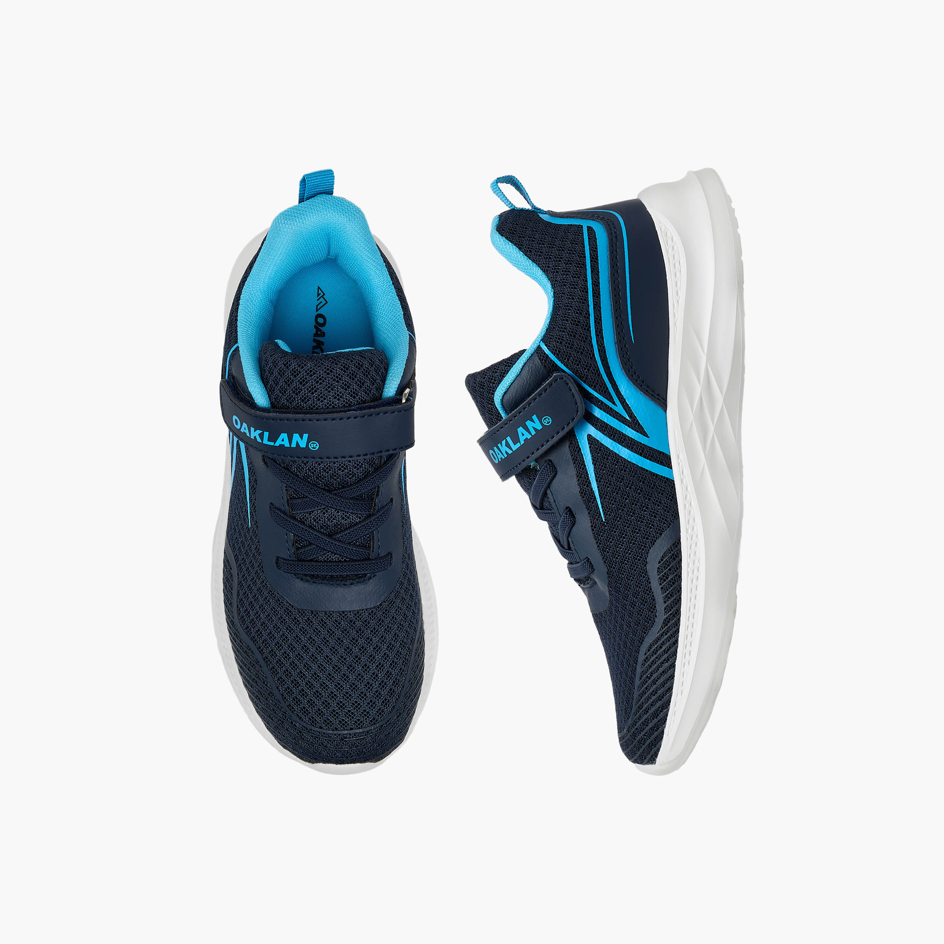 Shop Oaklan by Shoexpress Panelled Shoes with Hook and Loop Closure ...