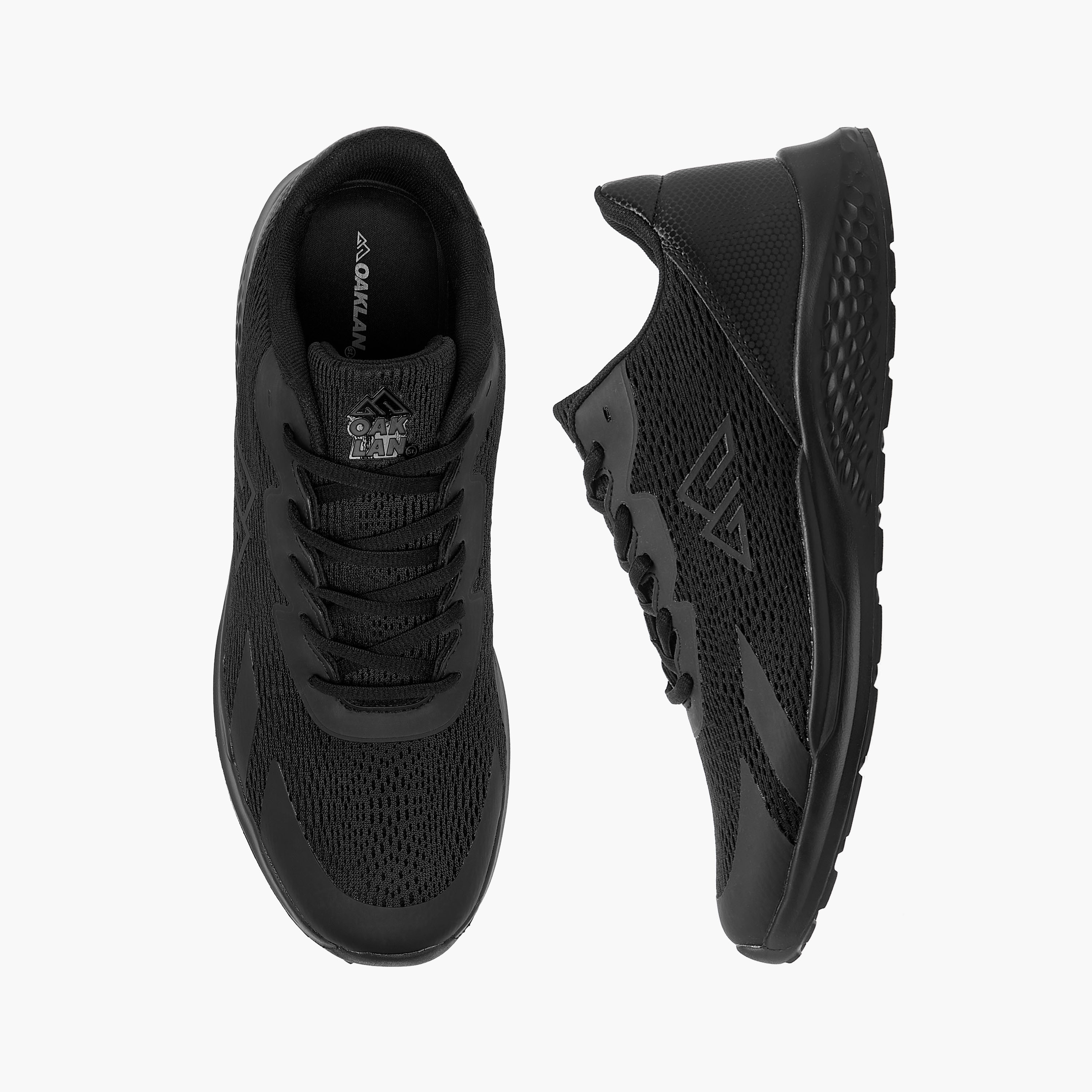 Buy Oaklan by Shoexpress Textured Sports Shoes with Lace-Up Closure ...