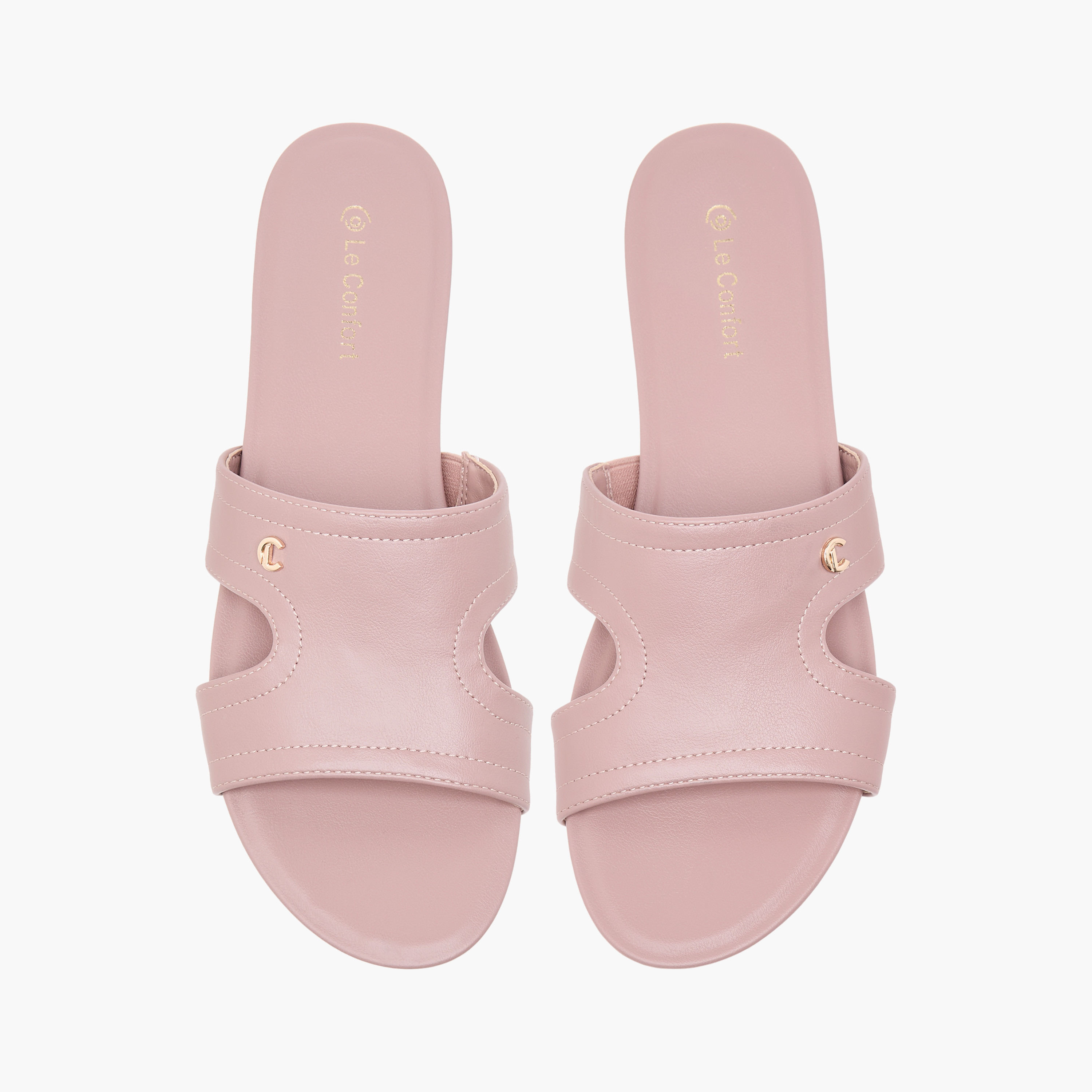Shop Le Confort Solid Slip-On Comfort Sandals Online | Centrepoint Oman