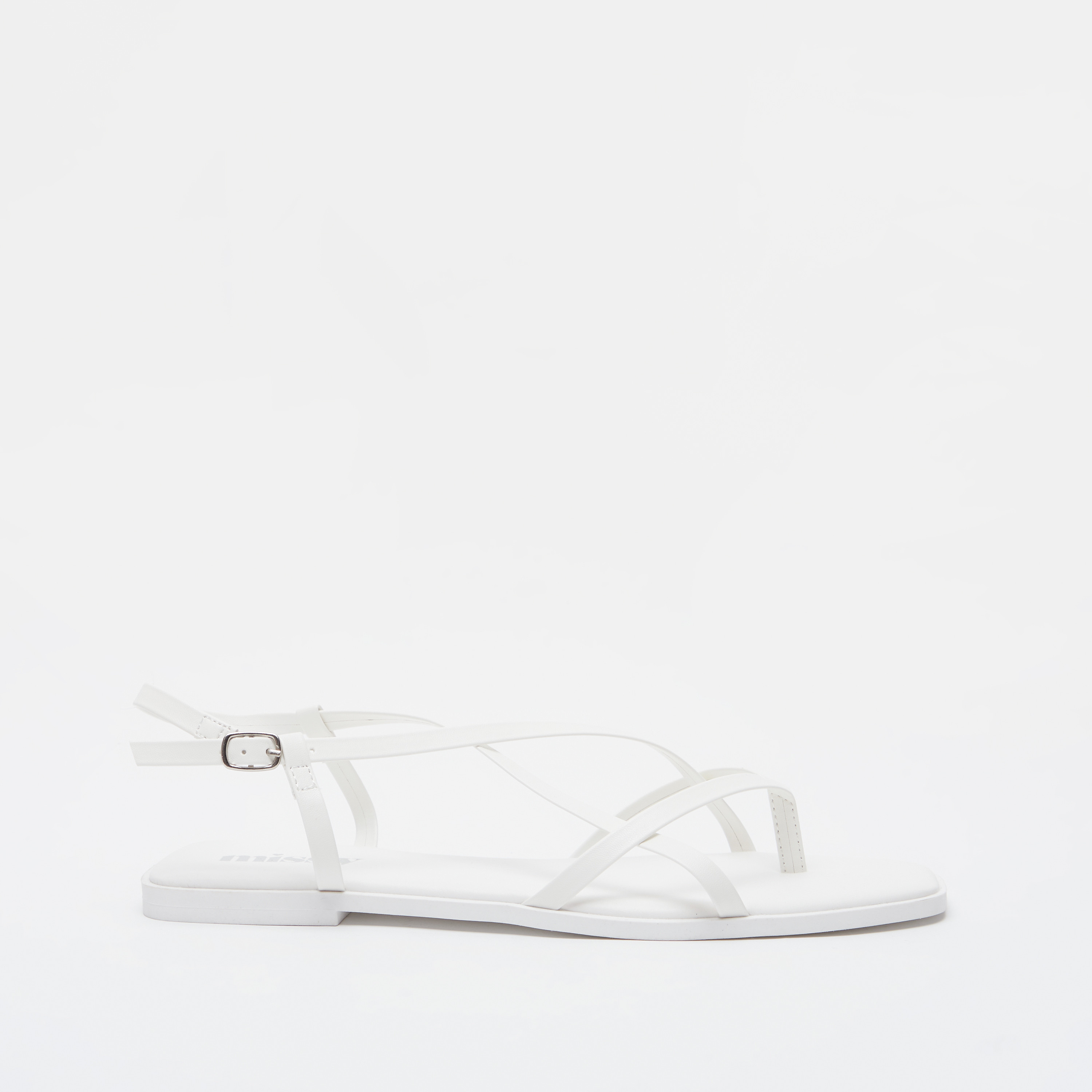 Buy Missy Solid Strap Sandals with Buckle Closure Online | Centrepoint ...