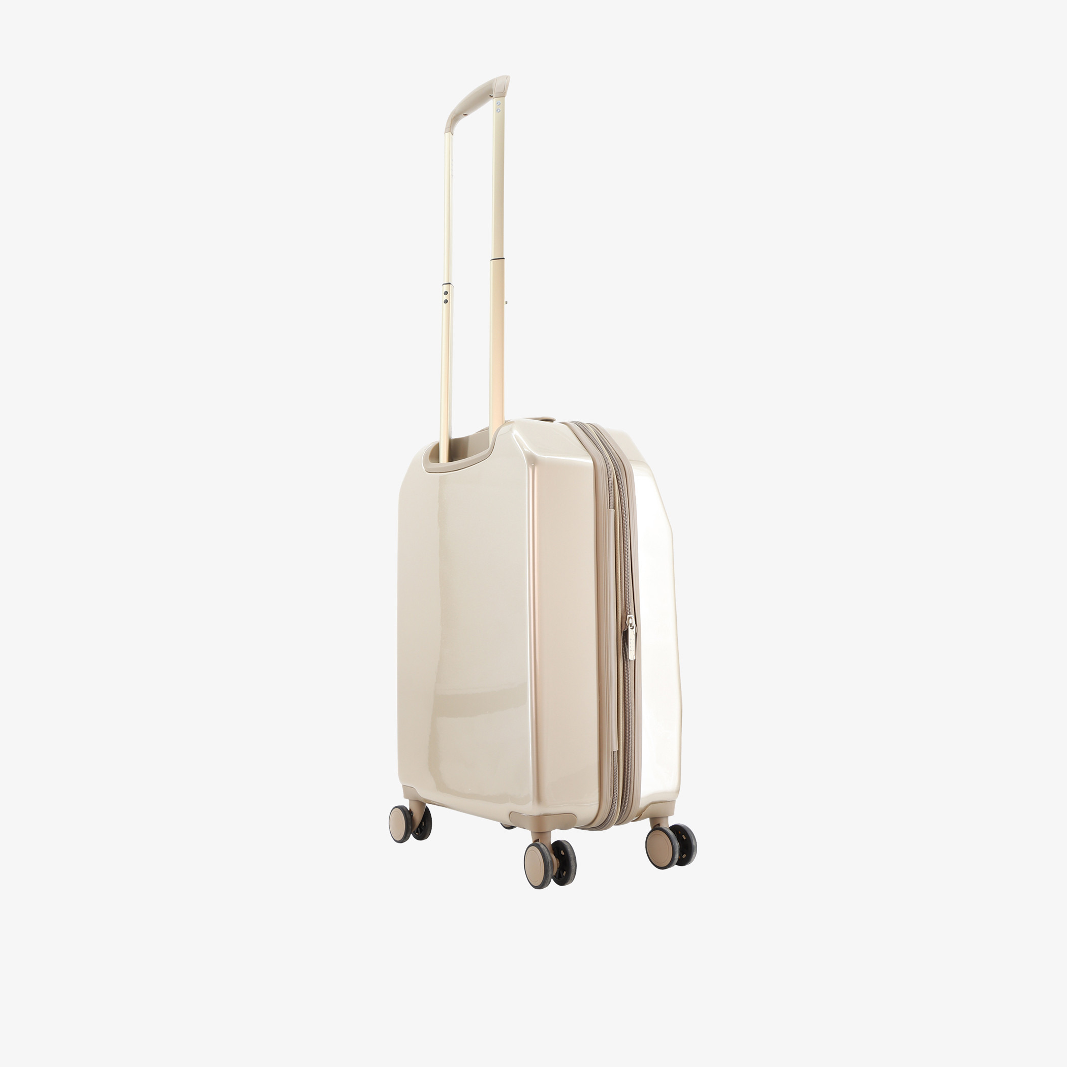 Shop Elle Textured Hardcase Trolley Bag with Retractable Handles and ...