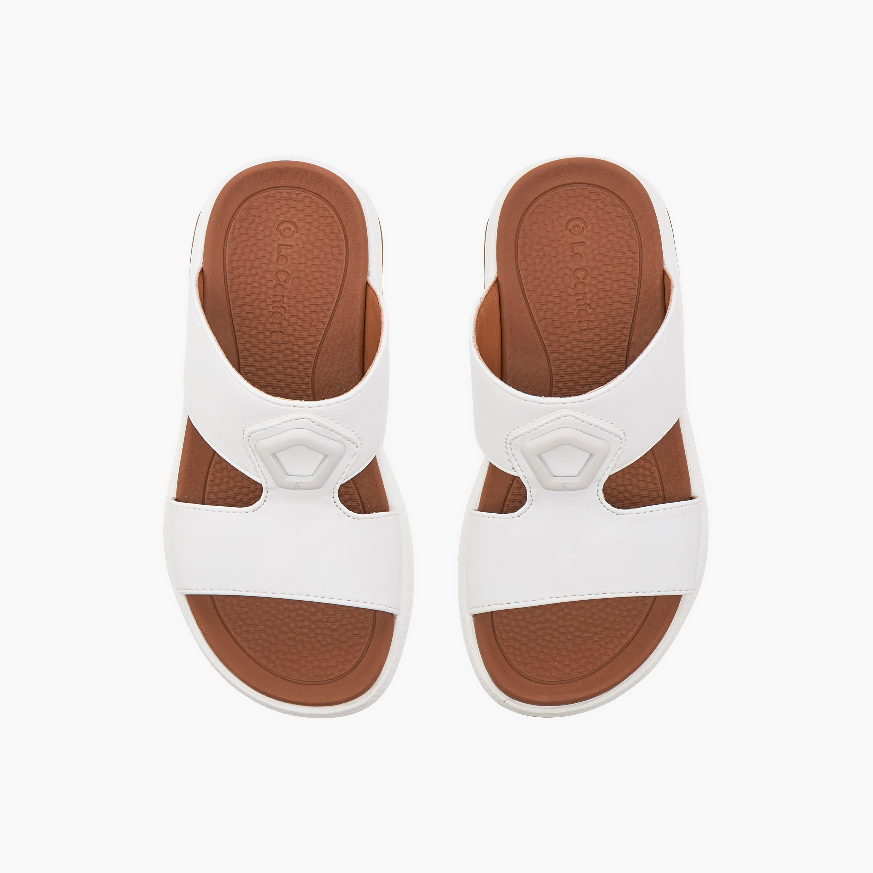 Buy Le Confort Solid Comfort Arabic Sandals with Accent Detail Online ...