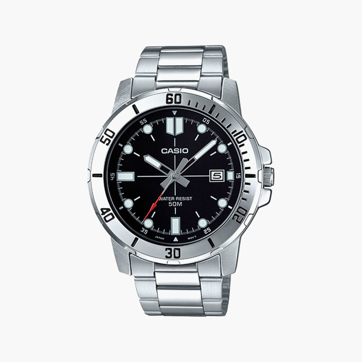 Shop Casio Men Silver Analog Metal Strap Watch -MTP-VD01D-1EVUDF Online ...