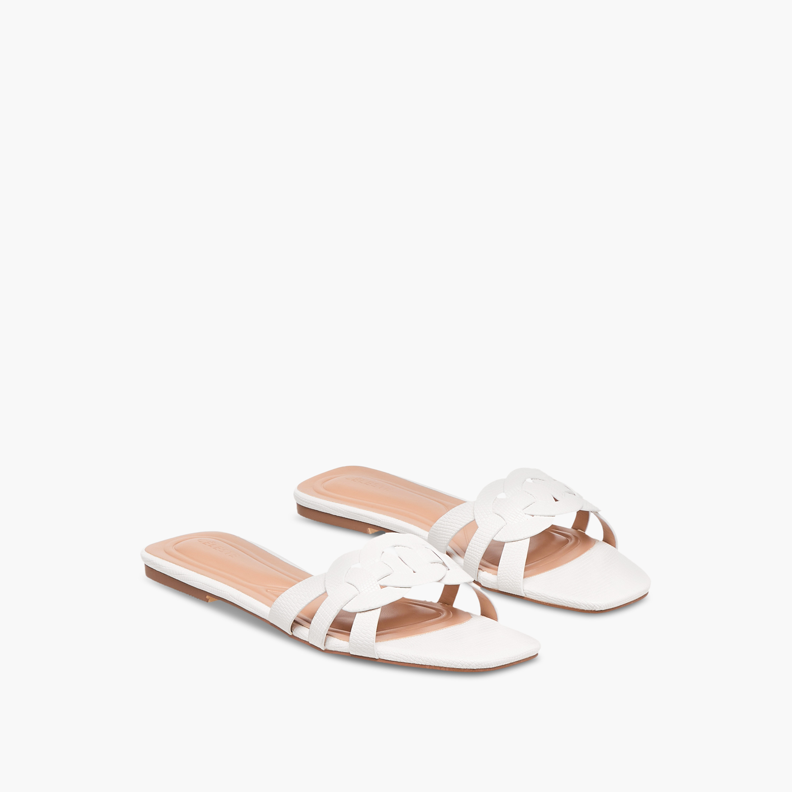 Buy Celeste Women's Textured Slip-On Flat Sandals Online | Centrepoint UAE