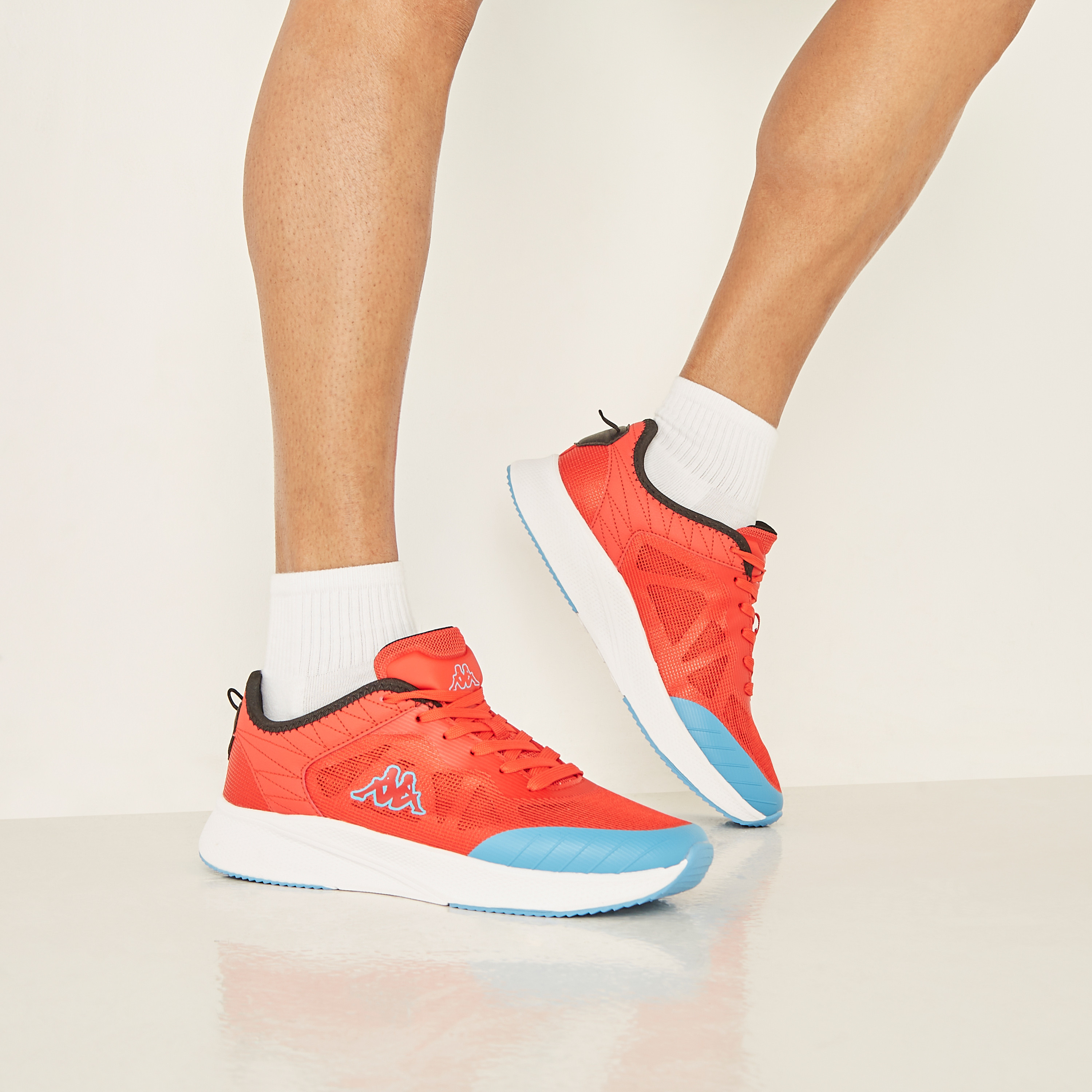 Shop Kappa Men's Textured Lace-Up Walking Shoes Online | Centrepoint KSA