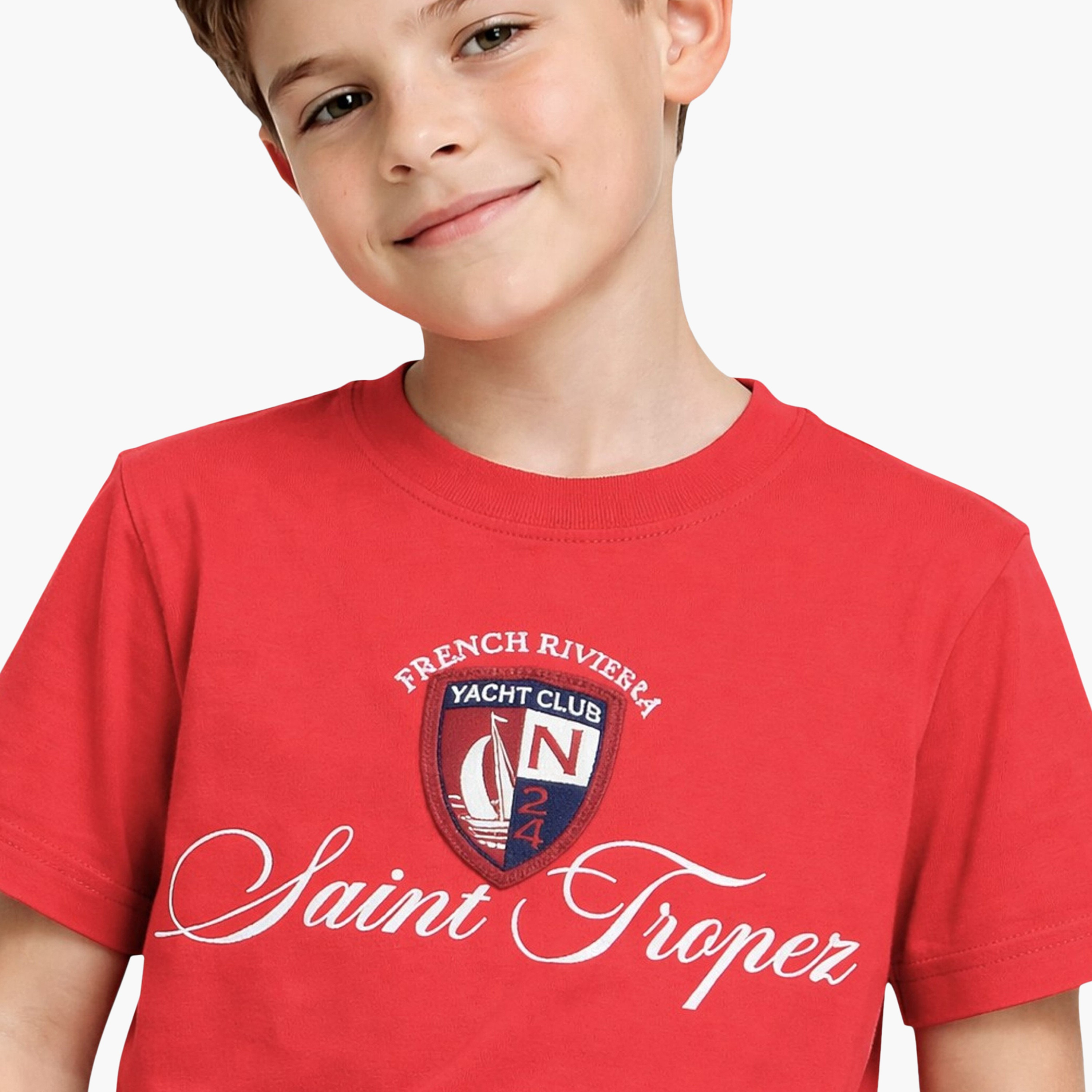 Buy Victor and Jane Saint Tropez T-Shirt & Navy Terry Joggers Set ...