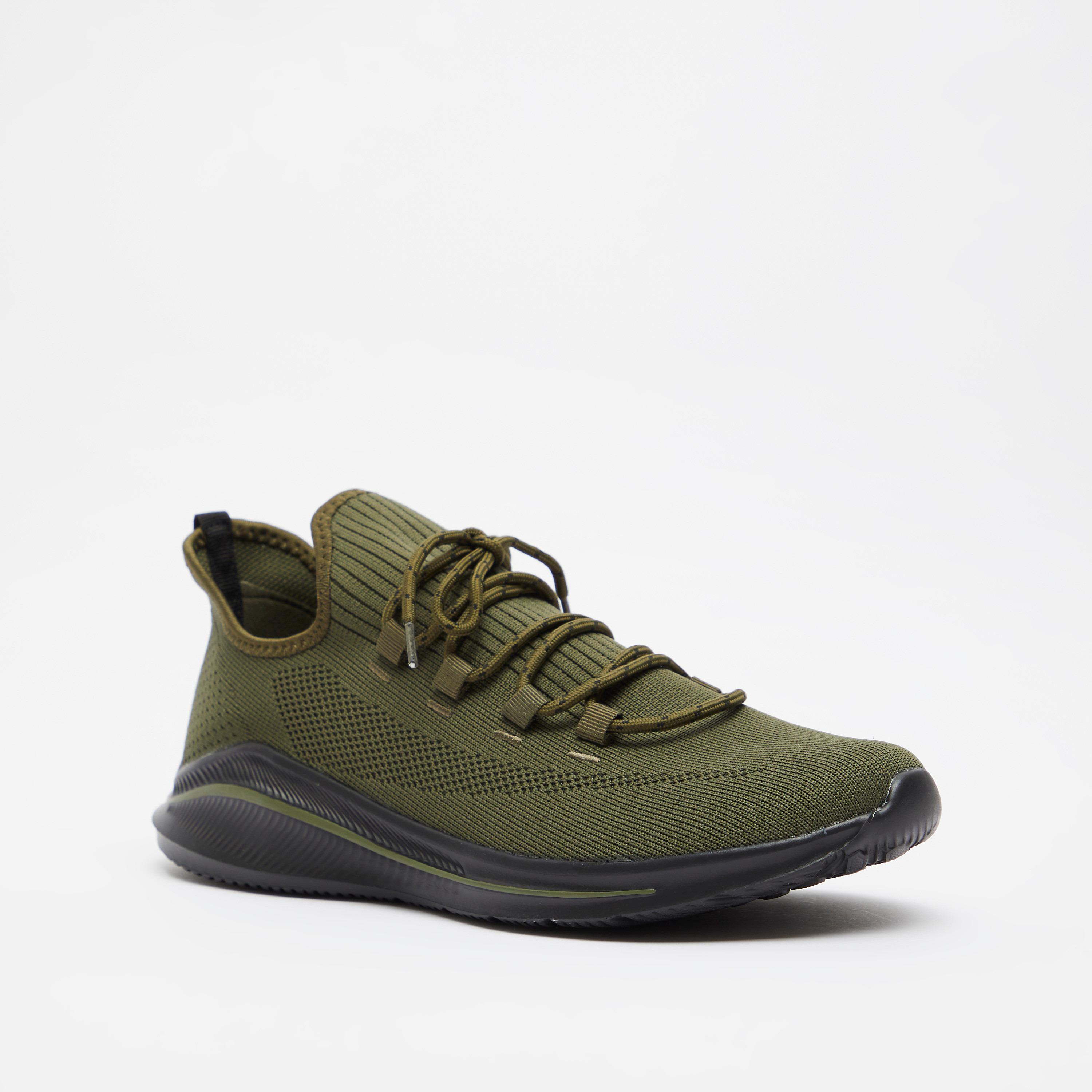 Shop Self Design Running Shoes with Lace-Up Closure Online ...