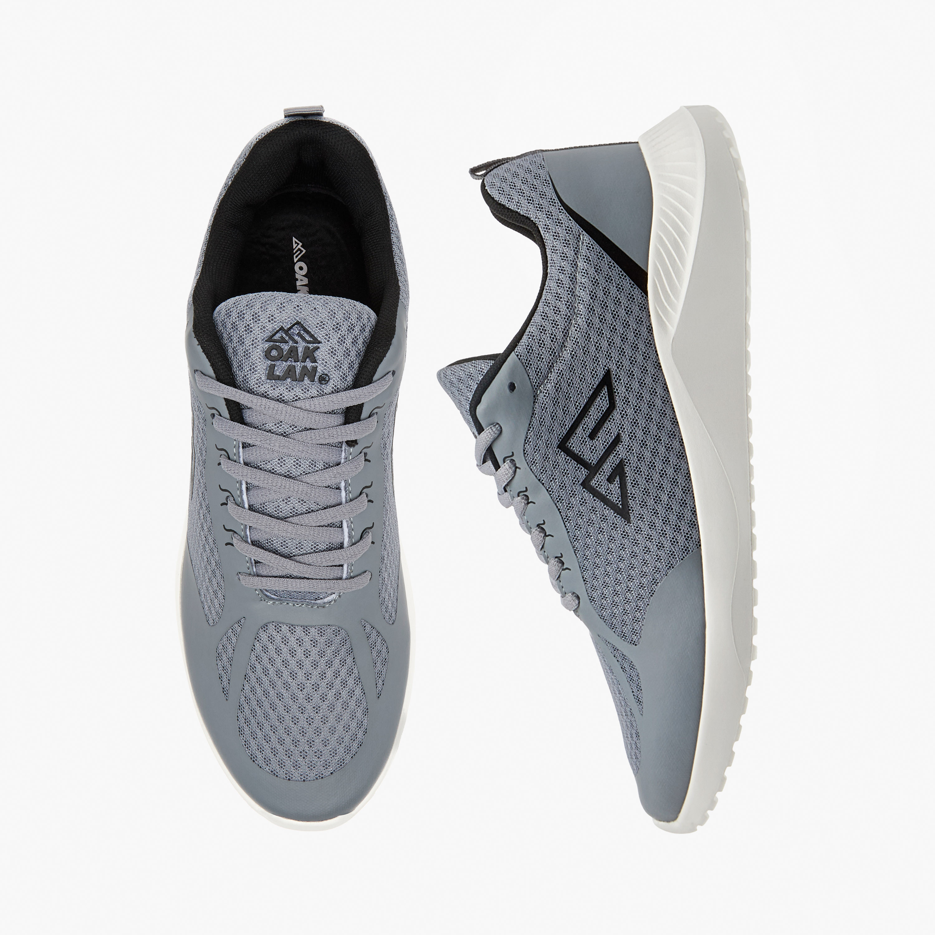 Shop Oaklan by Shoexpress Textured Sports Shoes with Lace-Up Closure ...