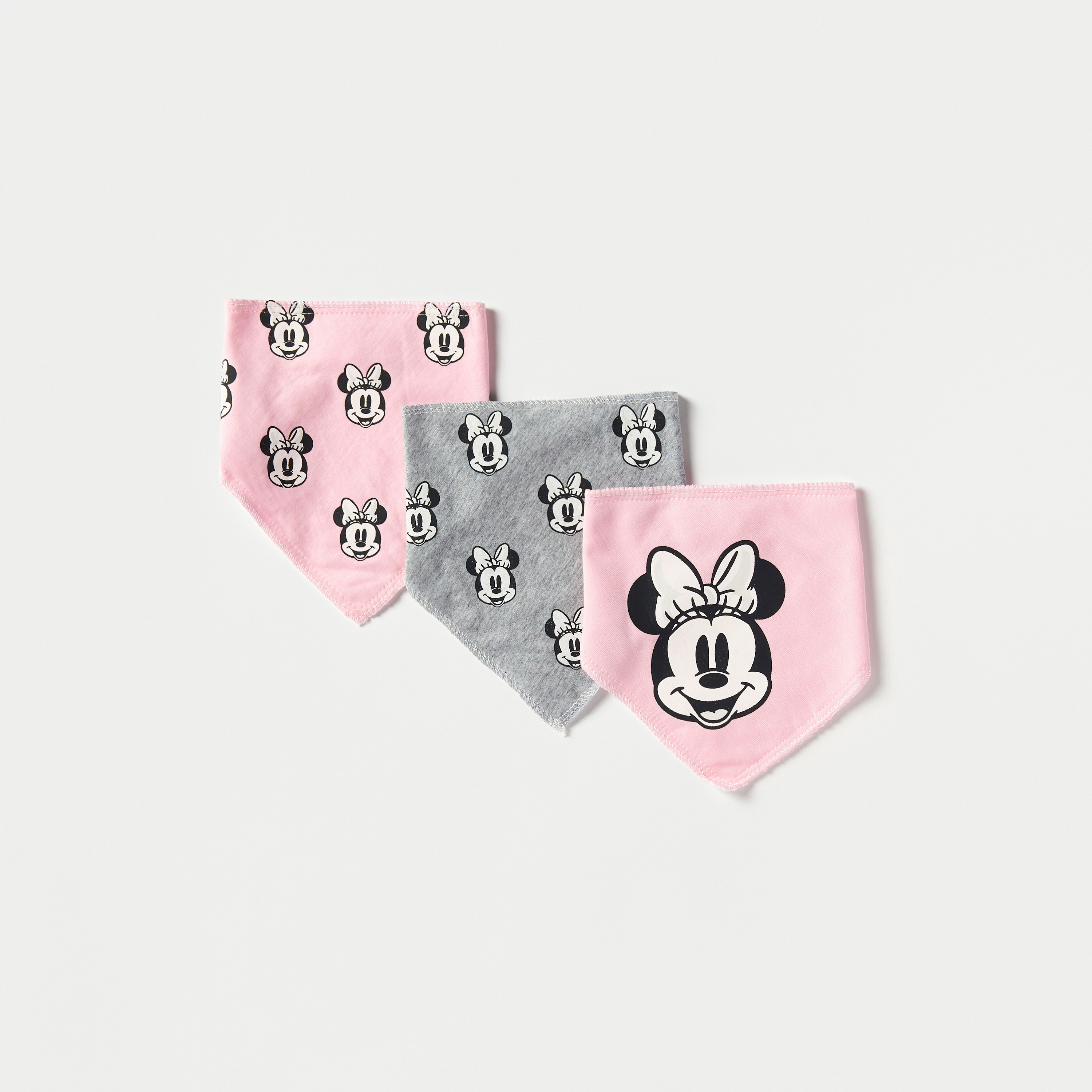 Buy Disney Minnie Mouse Print Dribble Bib - Set of 3 Online | Babyshop UAE