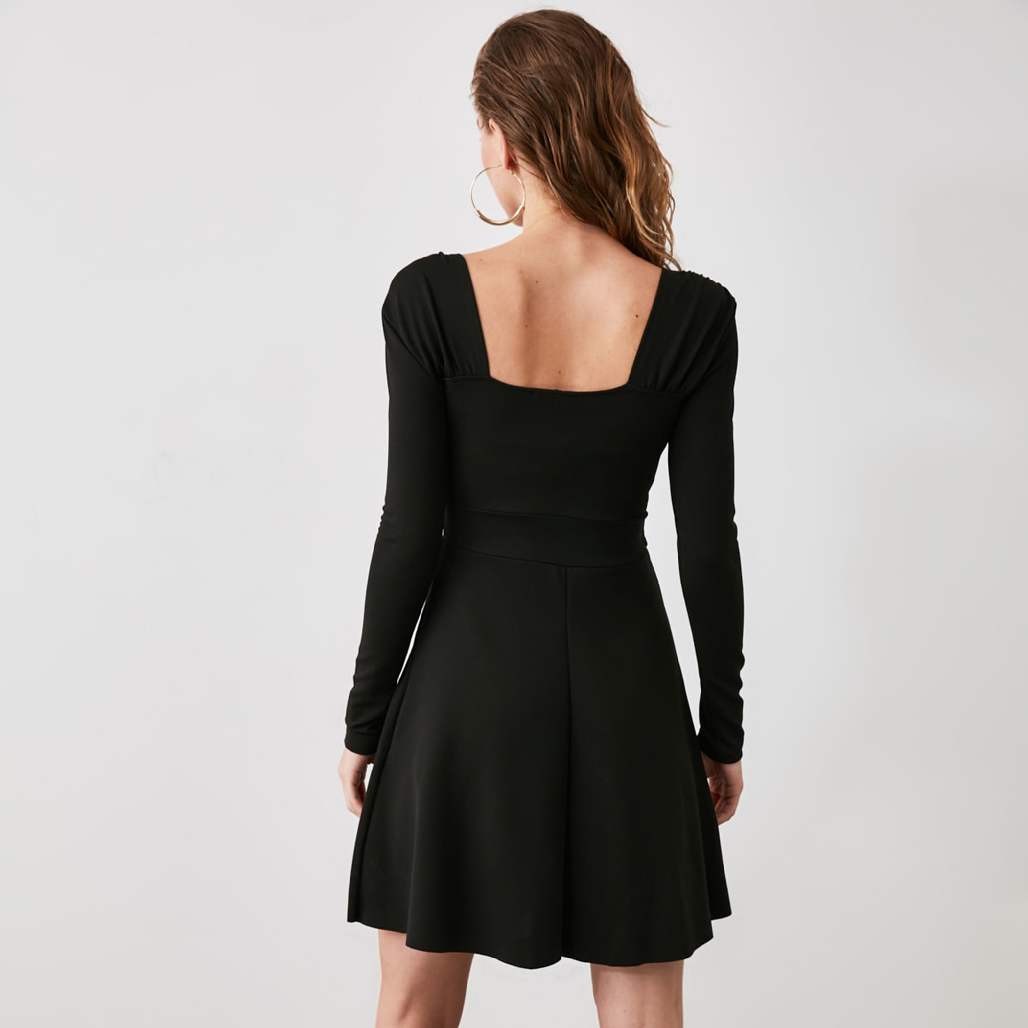 Buy Trendyolmilla Women Solid Skater Mini Dress Online | Centrepoint Kuwait