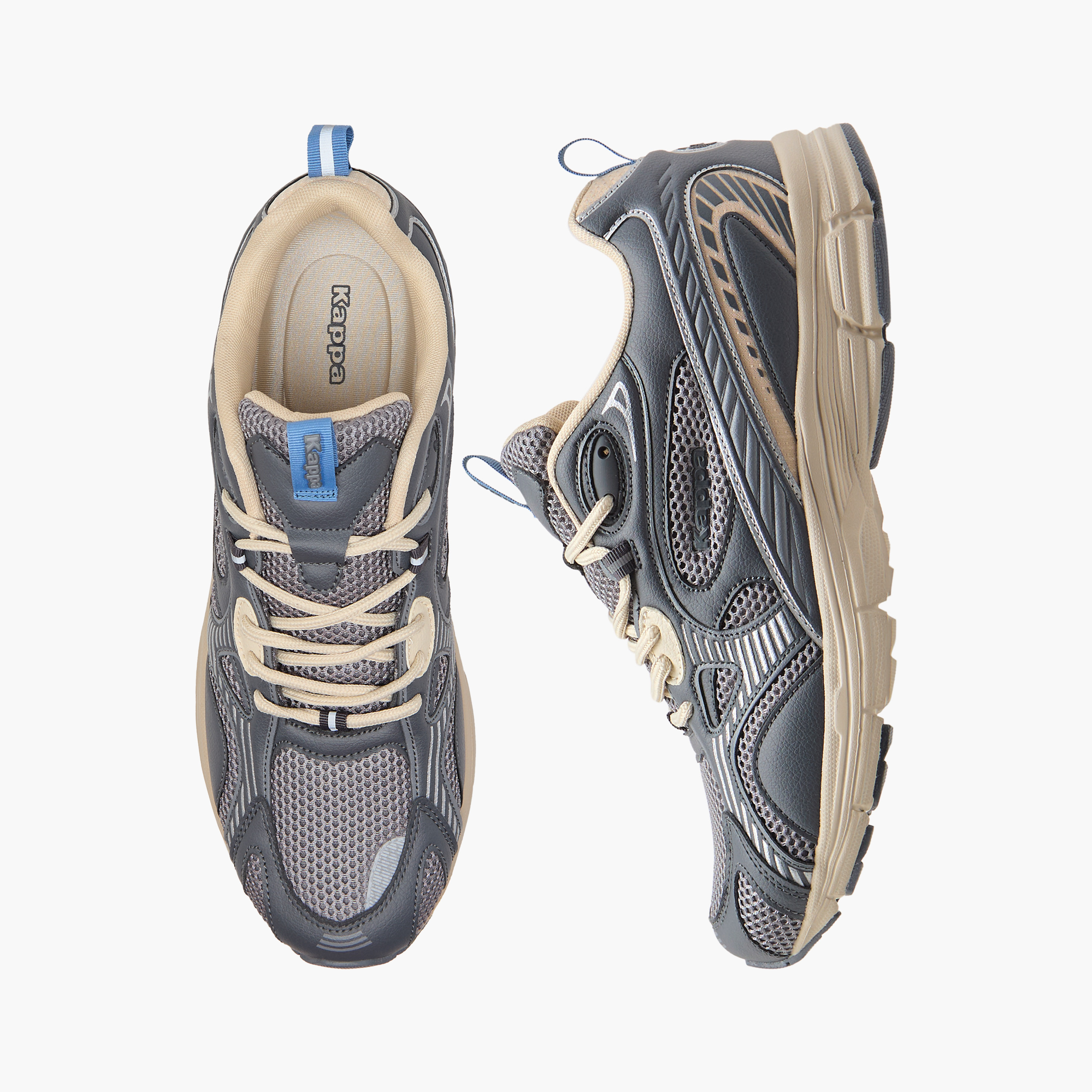 Buy Kappa Men's Panelled Lace-Up Sports Shoes with Pull Tabs Online ...