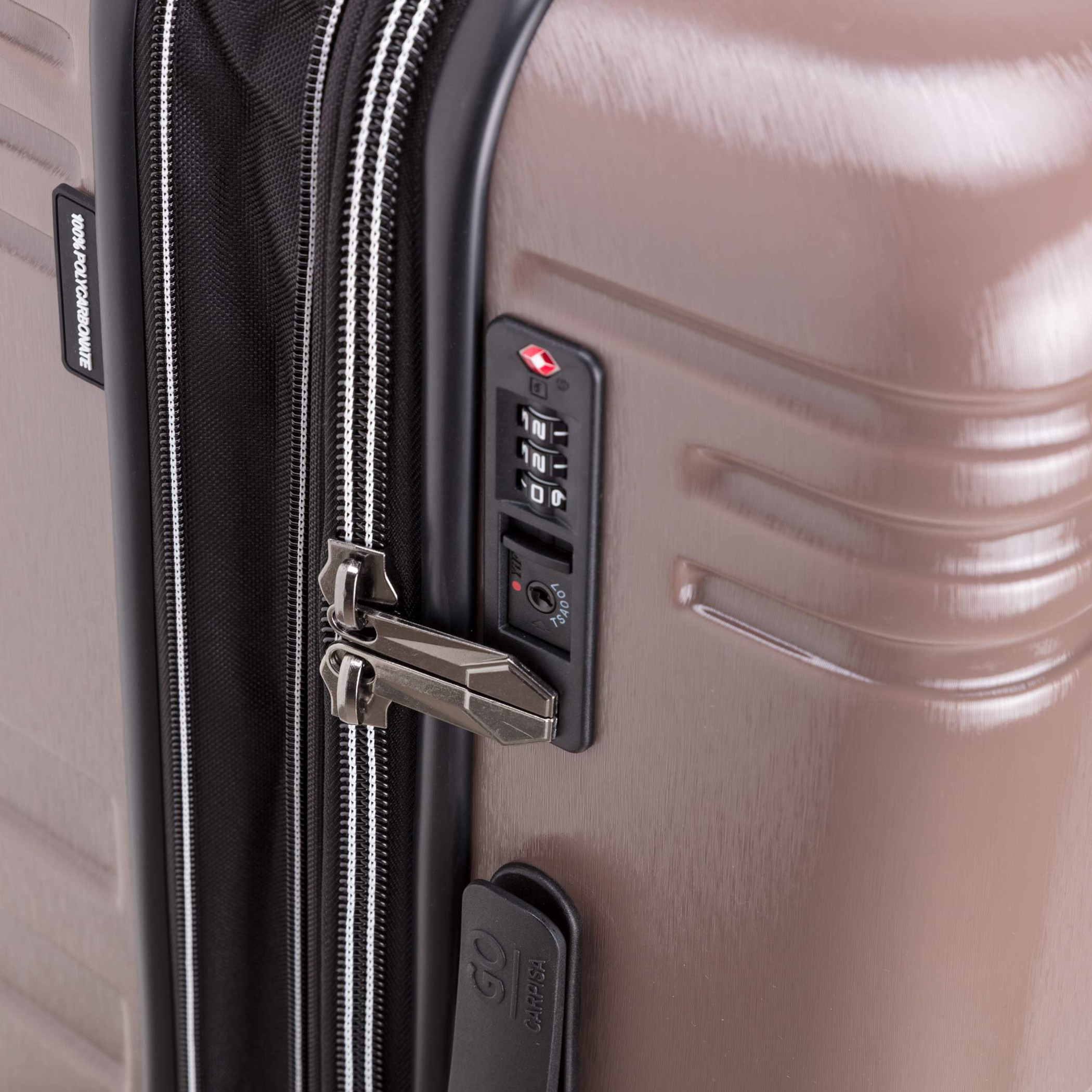 Shop Carpisa Solid Hardcase Luggage Trolley Bag with Retractable Handle ...