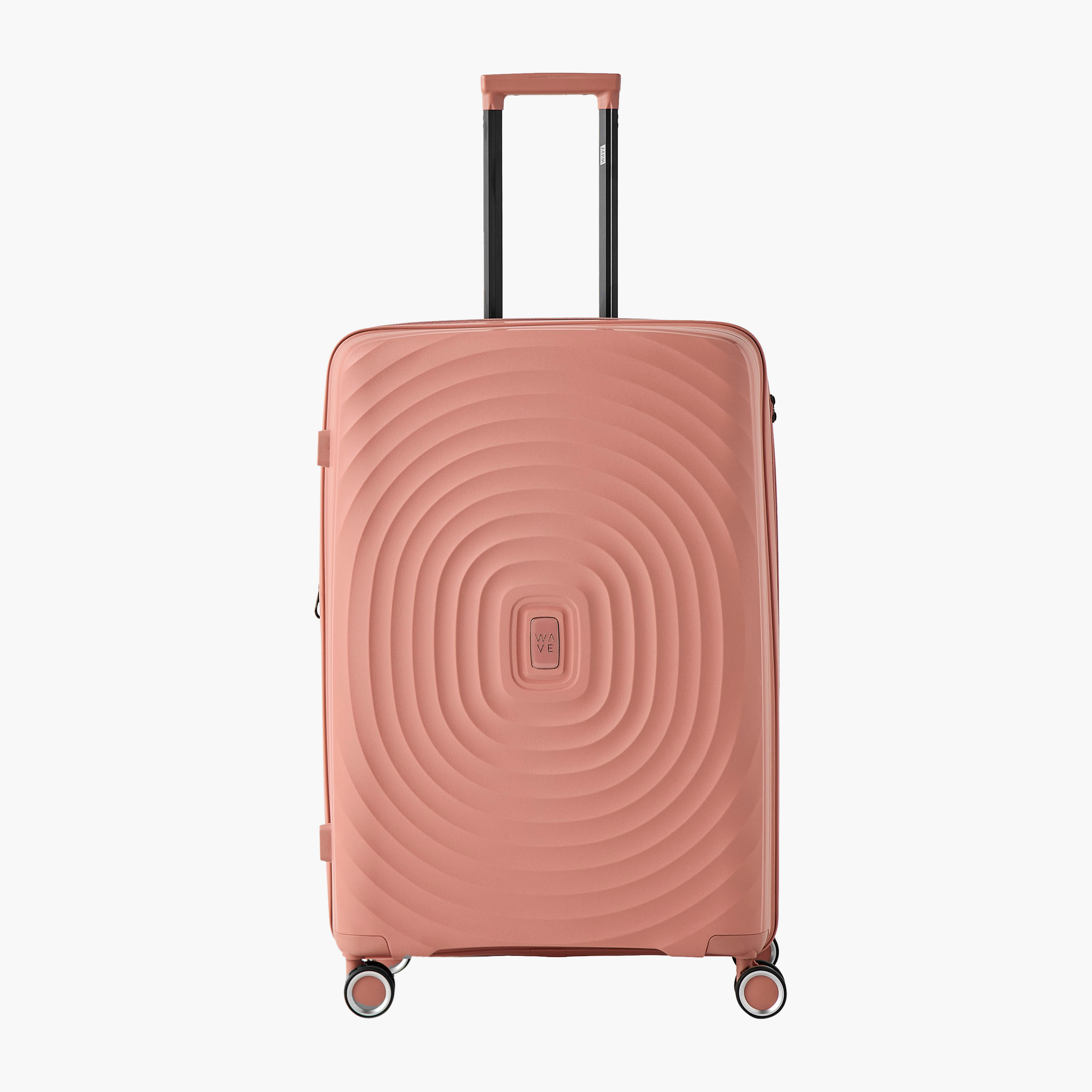 Shop WAVE Textured Hardcase Trolley Bag with Retractable Handle - 28 ...