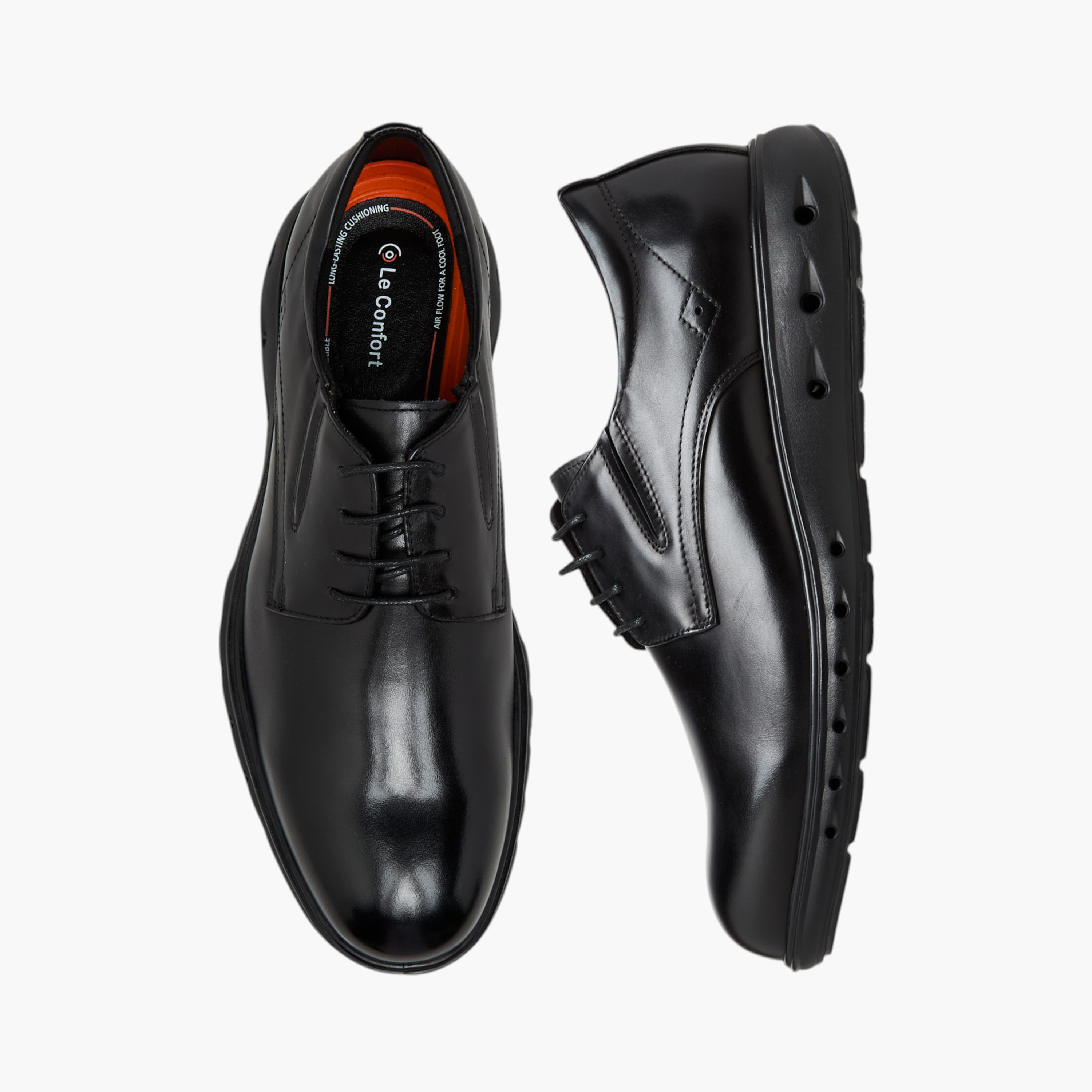 Shop Le Confort Solid Lace-Up Derby Shoes Online | Centrepoint Oman