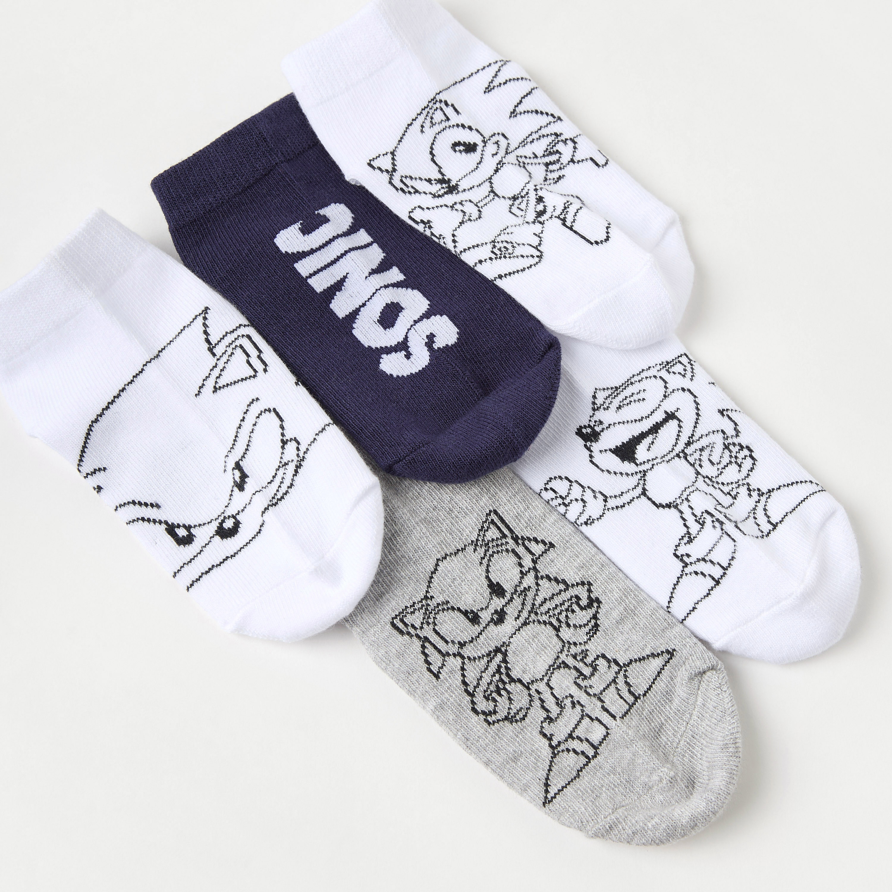 Buy Sonic the Hedgehog Print Ankle Length Socks - Set of 5 Online ...